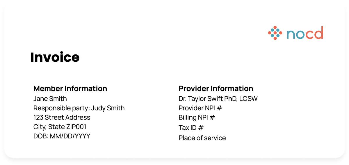 Billing Resources | NOCD